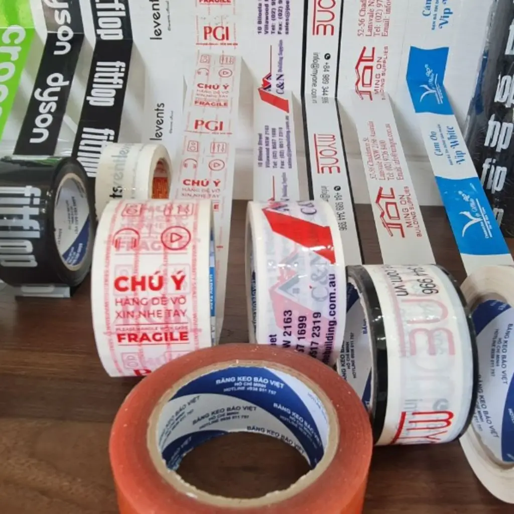 In băng keo logo - Nâng cao thương hiệu của bạn qua những dải keo đặc – Công ty TNHH Bao Bì Bảo Việt